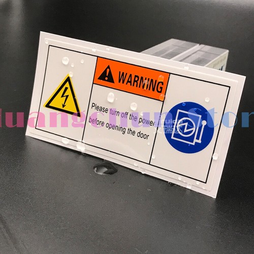25X/bag NEW Safety Warning Sign Power Off Lightning Sign ELE-B005 102 ...
