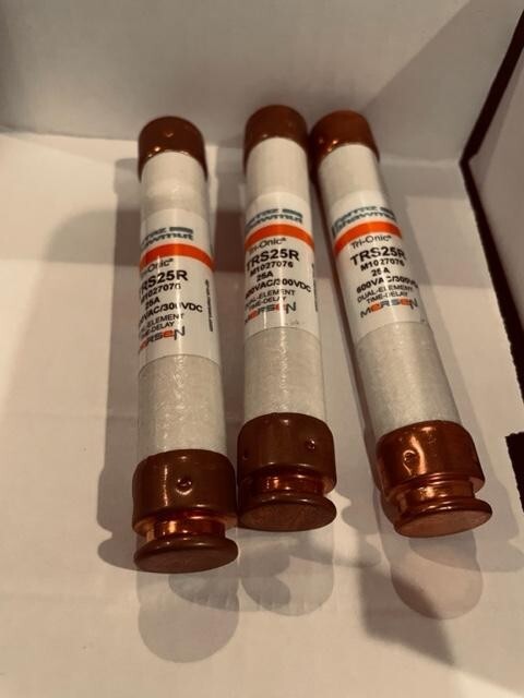 Ferraz Shawmut Fuse TRS25R 600VAC 300VDC 25A Current Limiting M1027076 ...