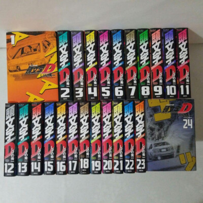 Initial D Comic Manga New Edition Whole Volume Set Japanese 1-24 | eBay