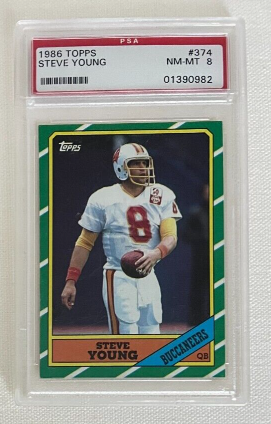 1986 Topps - #374 Steve Young (RC) PSA 8 Nice Card! *BNB* | eBay