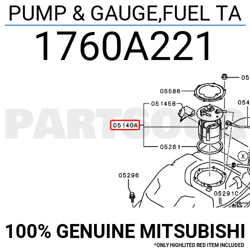 1760A221 Mitsubishi OEM Genuine Pump & Gauge Fuel Tank for sale online ...
