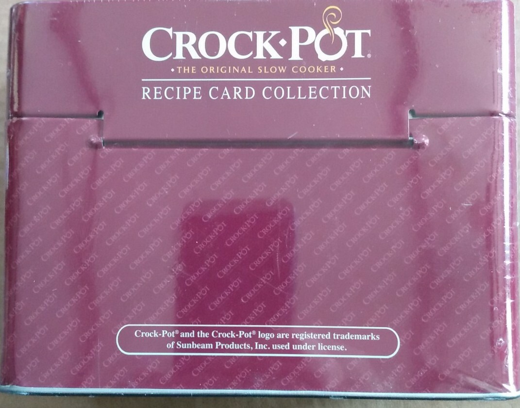 Crock+Pot+Recipe+Card+Collection+Tin+2012+Still+in+Shrink+Wrap for sale ...