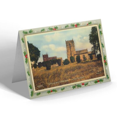 CHRISTMAS CARD Vintage Lincolnshire - St Mary's & St Adelwold's ...