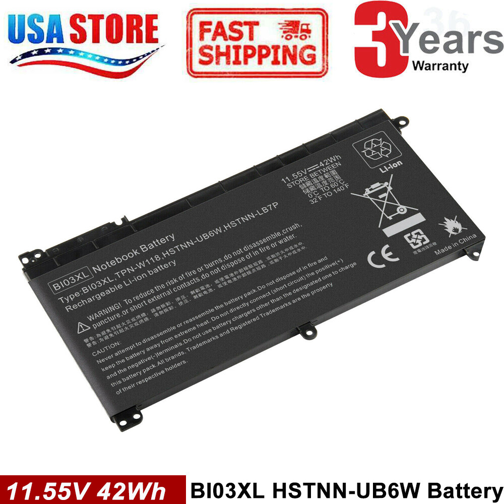 11.55V Battery For HP 843537-541 844203-850 B103XL BI03XL HSTNN-UB6W ...