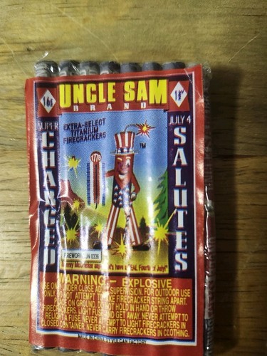 Vintage UNCLE SAM Firecracker Pack Label 1 1/2 X16 | eBay