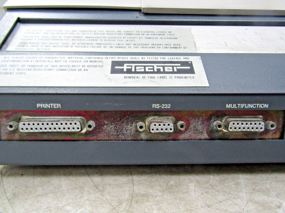 💥FISCHER FISCHERSCOPE 0.8 AMP MULTI MEASURING SYSTEM 11 VAC BETASCOPE ...