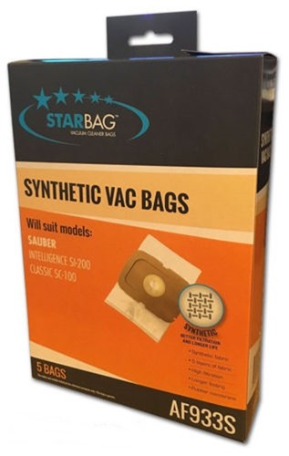 5x Sauber Intelligence S1200 Vacuum Bags suits SE-400 & SI-200 machines ...