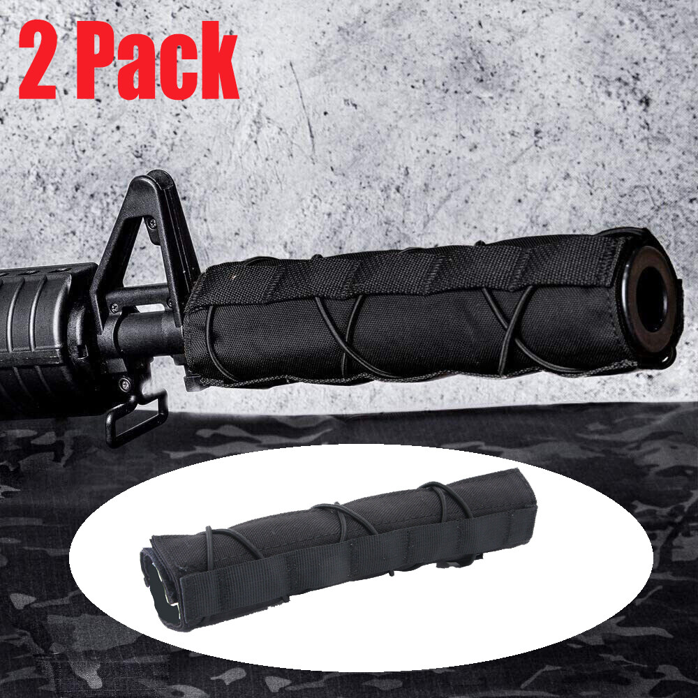 2 Pack Suppressor Gun Protective Cover Quick Release Military Shooting ...