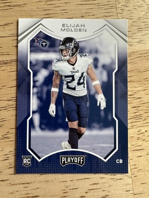 2021 Panini Playoff Elijah Molden #282 Rookie RC Tennessee Titans NFL ...