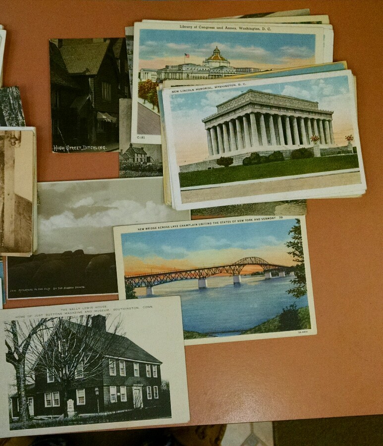 Lot of 50 Random Vintage US & Foreign Postcards Stamps Photos c1920's ...