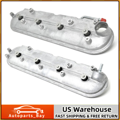 LS3 Passenger Driver's Side Valve Cover Set for 2009+ LS Engines 4.8 5. ...