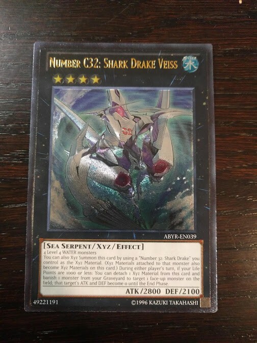 ULTIMATE RARE Number C32: Shark Drake Veiss Yugioh ABYR-EN039 - NM | eBay
