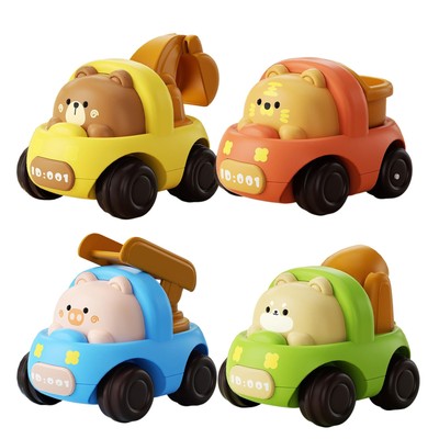 Baby Toy Car Infant Baby Cute Animal Inertia Car Toy Mini Push Car Toy ...