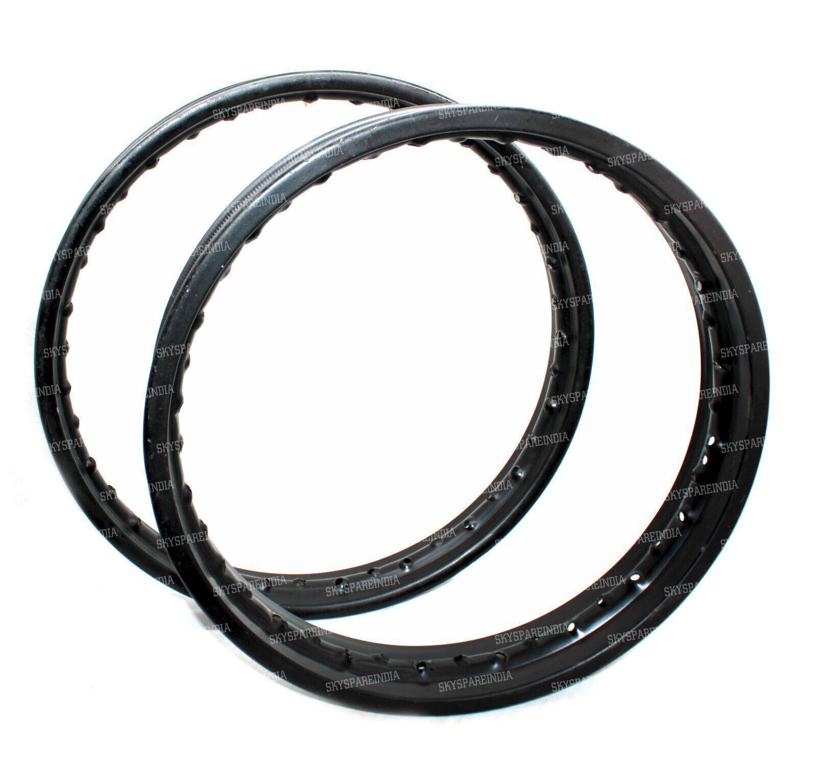 Black Wheel Rim Set For Royal Enfield Bullet Classic UCE EFI Model 19 ...