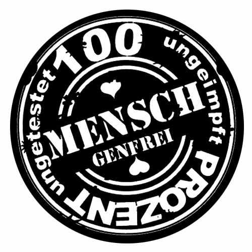 100 % ungetestet ungeimpft genf Vinyl-Aufkleber Sticker für Auto ...