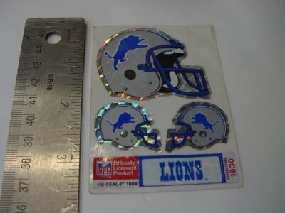 VTG 1989 NFL DETROIT LIONS FOIL STICKERS | eBay