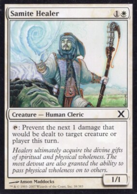 1X SAMITE HEALER WHITE 10TH TENTH EDITION MTG MAGIC LP X1 ...