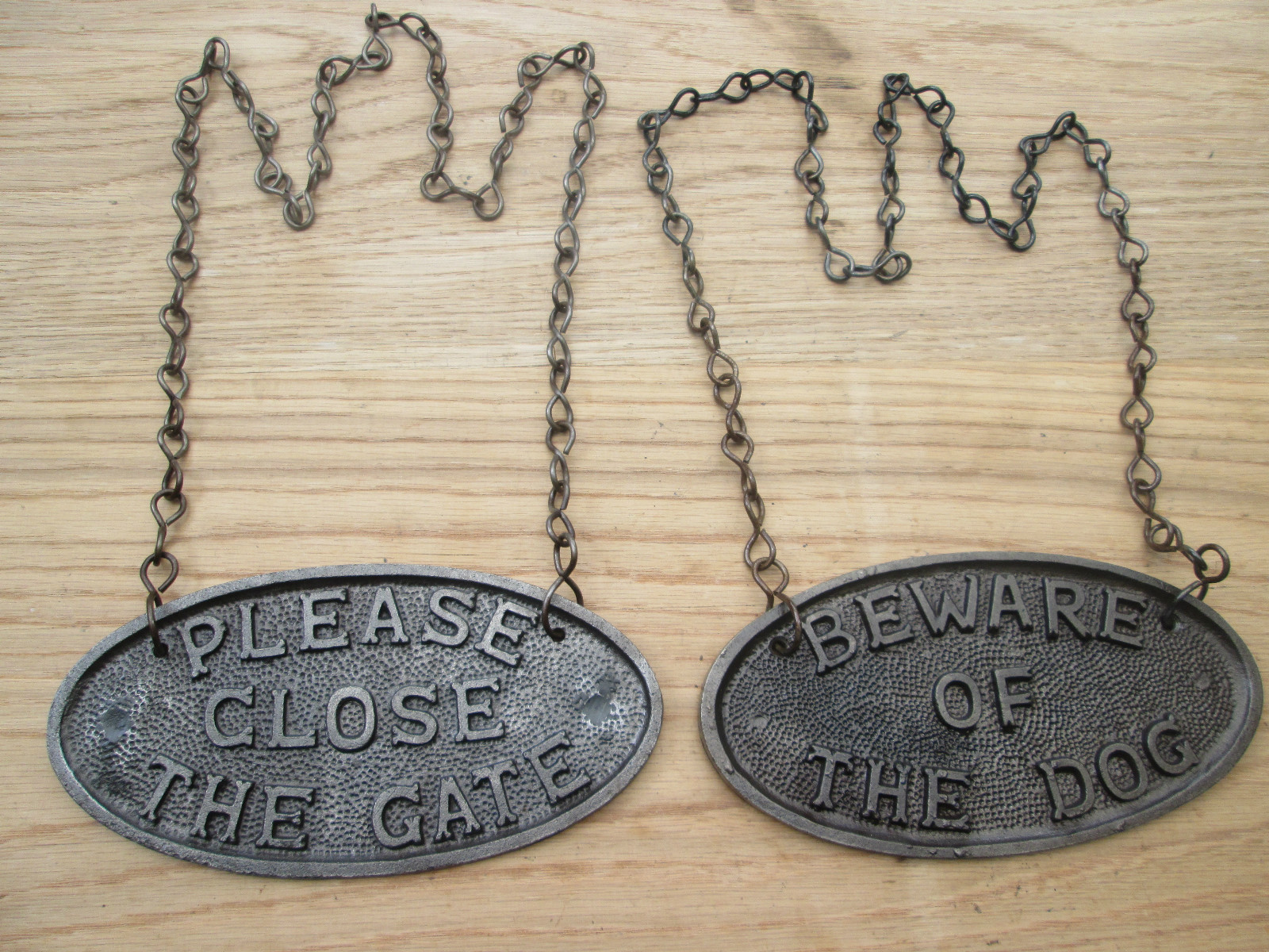 Cast Iron Vinatge old style hanging Dog Fence Post Garden House Home ...