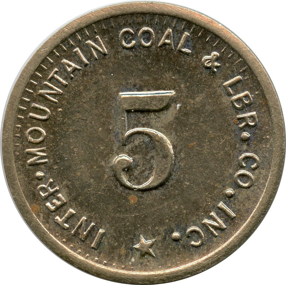 Putney, Kentucky KY Inter Mountain Coal & Lumber Co. Inc. Scrip 5 Trade ...