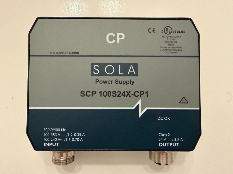 EMERSON SCP 100S24X-CP1 Sola HD SCP100S24X-CP1 IP67 Power Supply Class ...