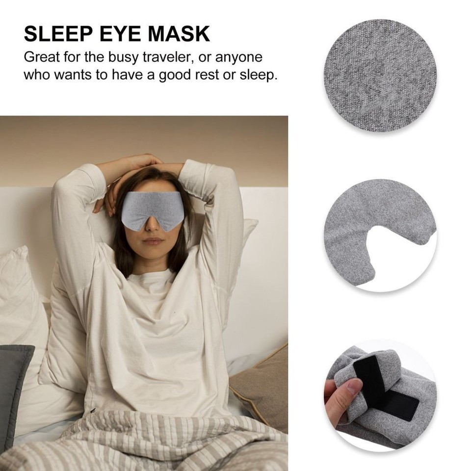Travel Sleep Mask Cotton Eye Shades Comfortable Eye Mask for Rest ...