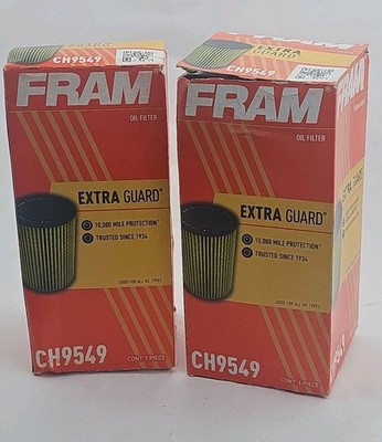 Fram Extra Guard Oil Filter, CH9549, Pack Of 2, New In Box, Free ...