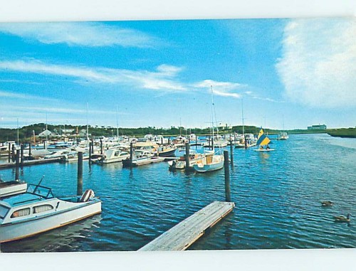 Pre-1980 HARBOR SCENE Cape Cod - Harwich Port Massachusetts MA 60k ...