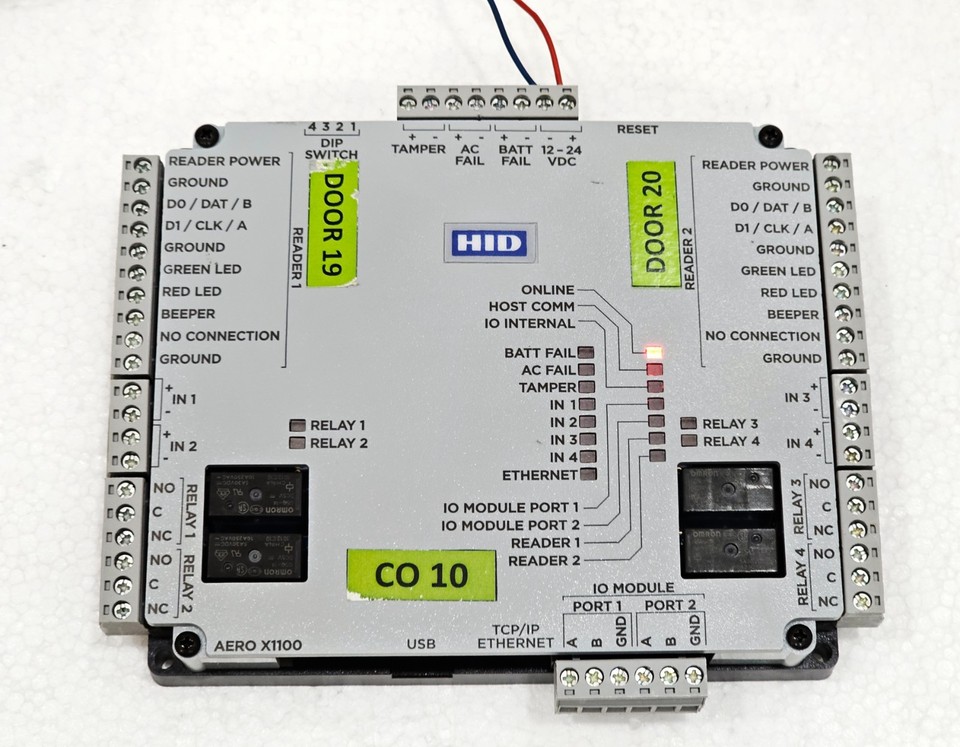HID AERO X1100 INTELLIGENT CONTROLLER ACCESS CONTROL UNIT P/N: X1100A ...
