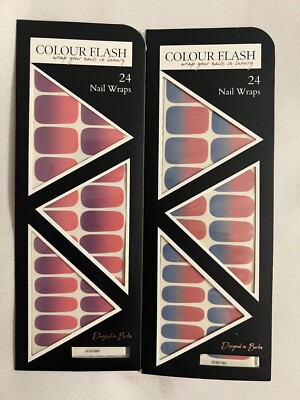 Lot of (2) Colour Flash Luxury Nail Polish Strips. 24ct. (Ombre 2 ) | eBay