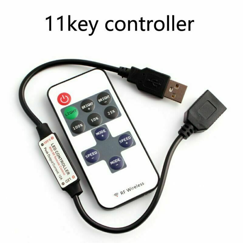 5V 12V 24V USB Led Strip RGB Remote Controller RGB Strip Controller ...