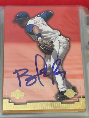 BRANDON PHILLIPS AUTOGRAPHED SIGNED 2003 UPPER DECK SWEET SPOT CARD ...