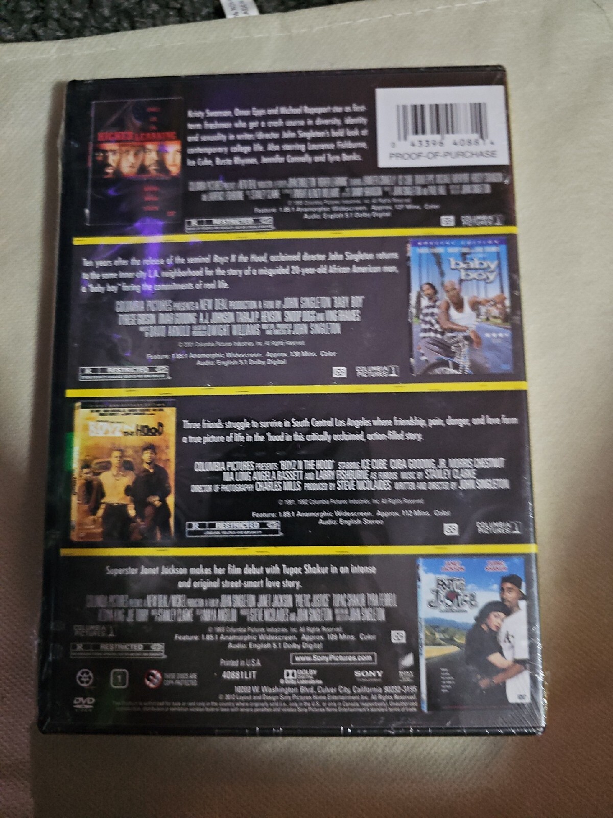 The John Singleton 4-Movie Collection (DVD, 2015, Set de 3 disques ...