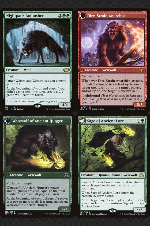 Tovolar, Dire Overlord Commander Deck Werewolf ULTIMATE MTG Magic EDH Green Red | eBay