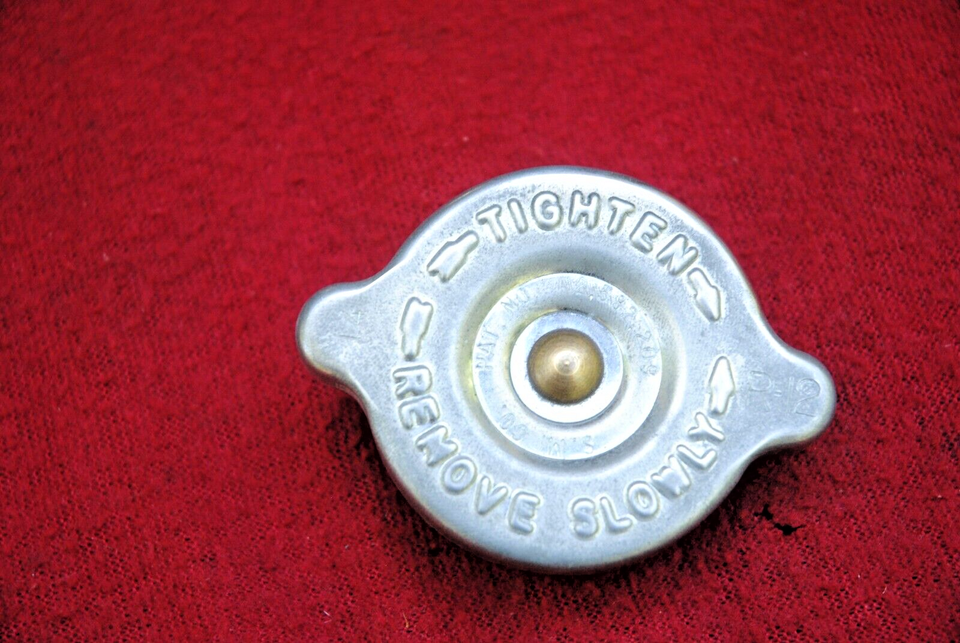 65 66 MUSTANG SUPER NICE ALL ORIGINAL FORD RADIATOR CAP "SM CO" ZINC ...