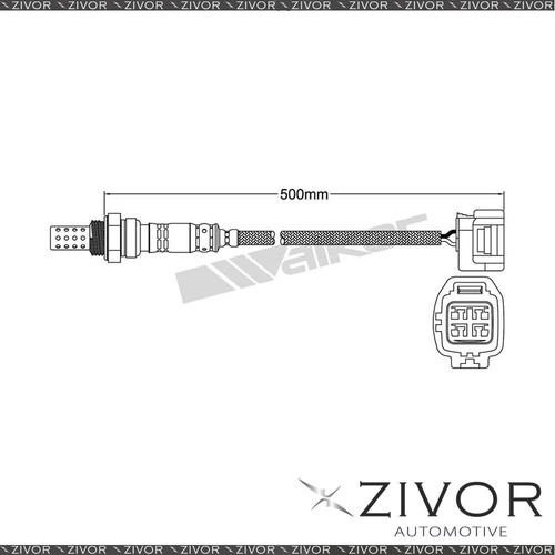 Post Catalytic Oxygen Sensor Right For Jaguar S-Type 4.2 S/Charged AJ34 ...