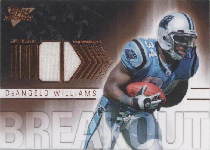 2007 Topps Performance - Breakout Relics DeAngelo Williams #BR-DWI ...