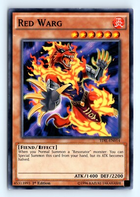Yu-Gi-Uh Red Warg #TDIL-EN014 The Dark Illusion tcg LP | eBay