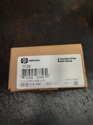 RADIONICS D129 Dual Class A Fire Loop NEW | eBay