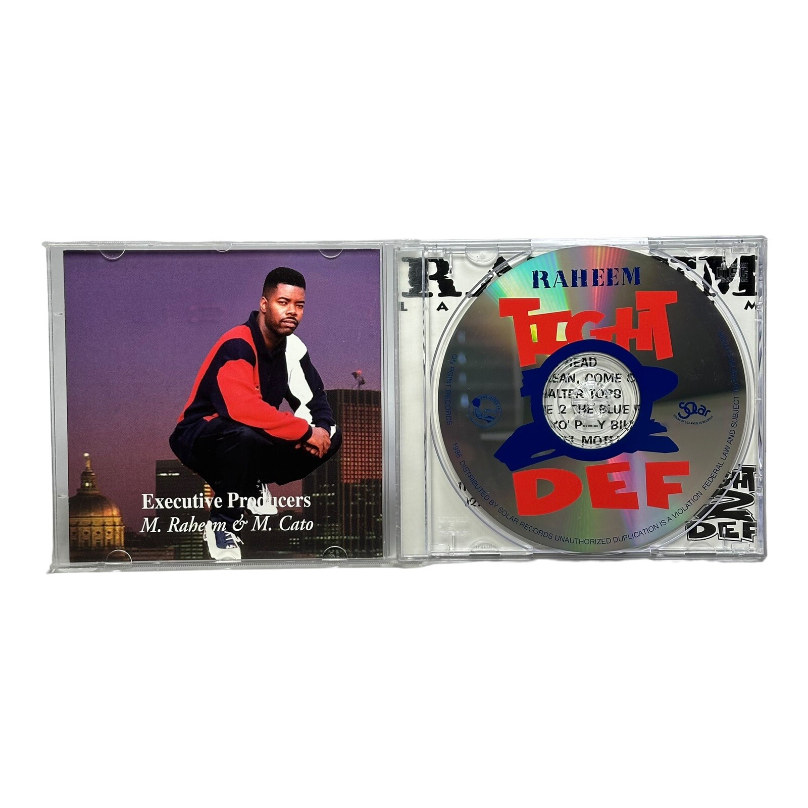 RAHEEM THE DREAM Tight 2 Def Hip Hop CD DJ Toomp Solar On Point Records ...