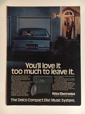 Delco Electronics CD Music System 1987 Vintage Print Ad 8x11 Inches | eBay