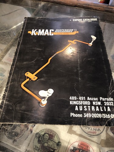 K-Mac Suspension Accessories Export Catalogue 1971 Vintage Automobilia ...