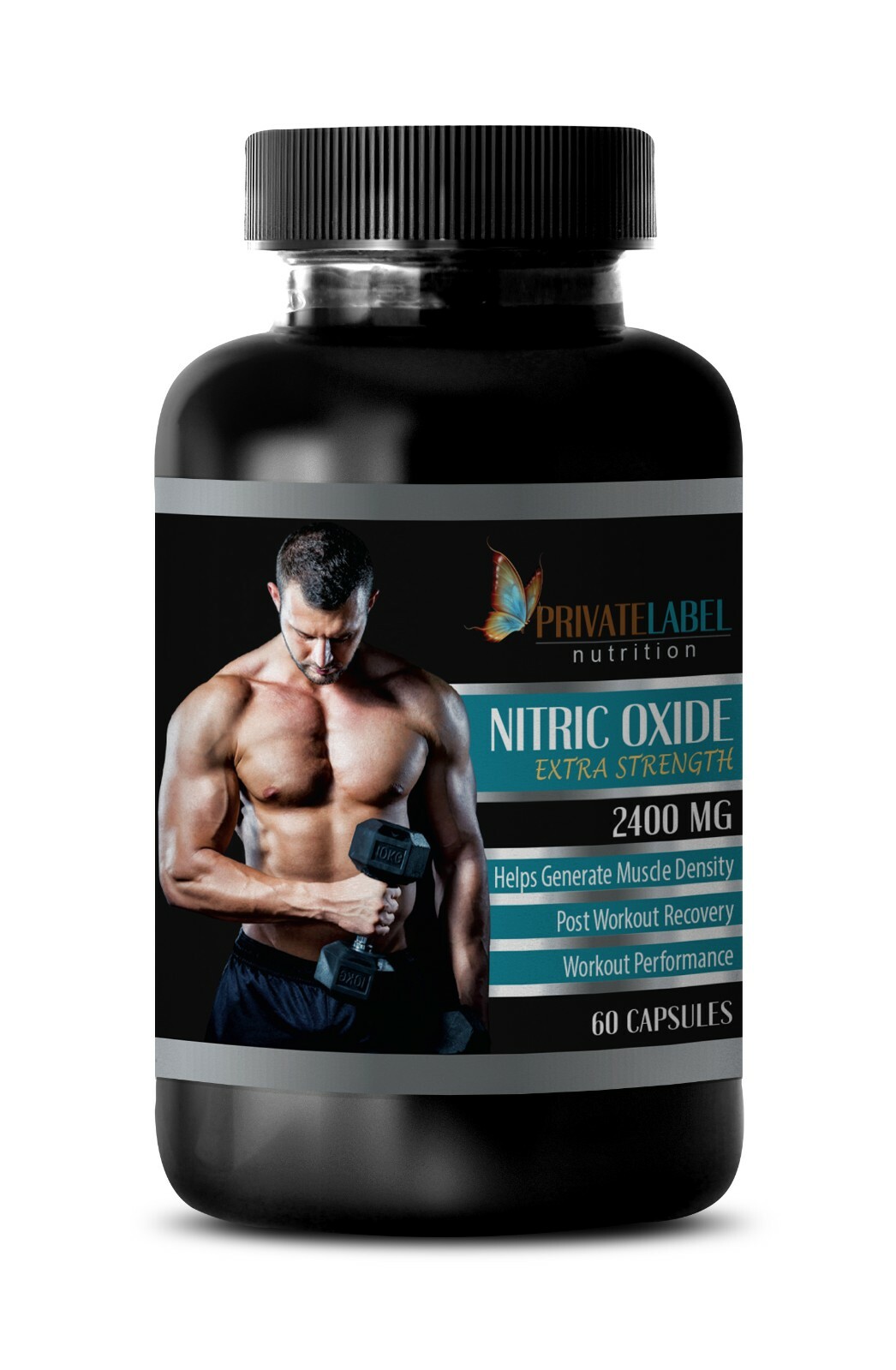Pre Workout Pills - NITRIC OXIDE 2400mg - Increases Muscle Pump - 1 ...