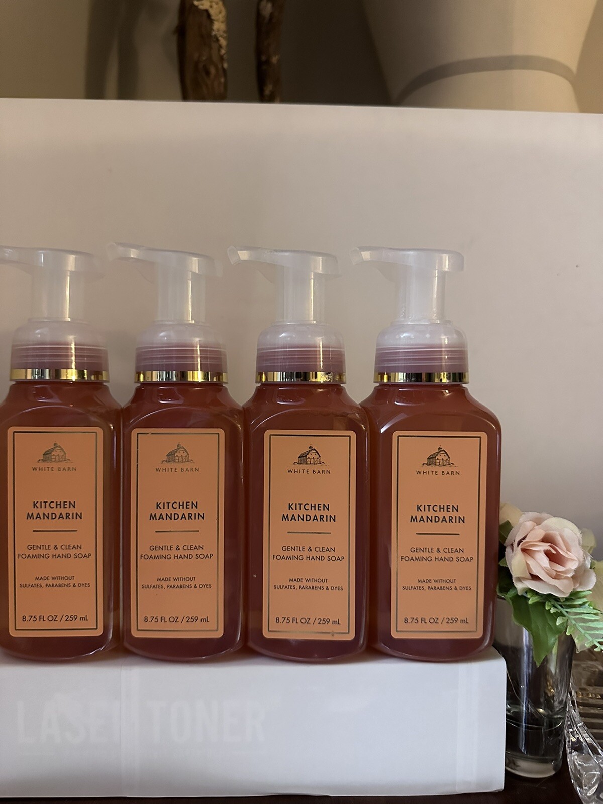 4 New KITCHEN MANDARIN GENTLE FOAMING HAND SOAP BATH & BODY WORKS HAND ...