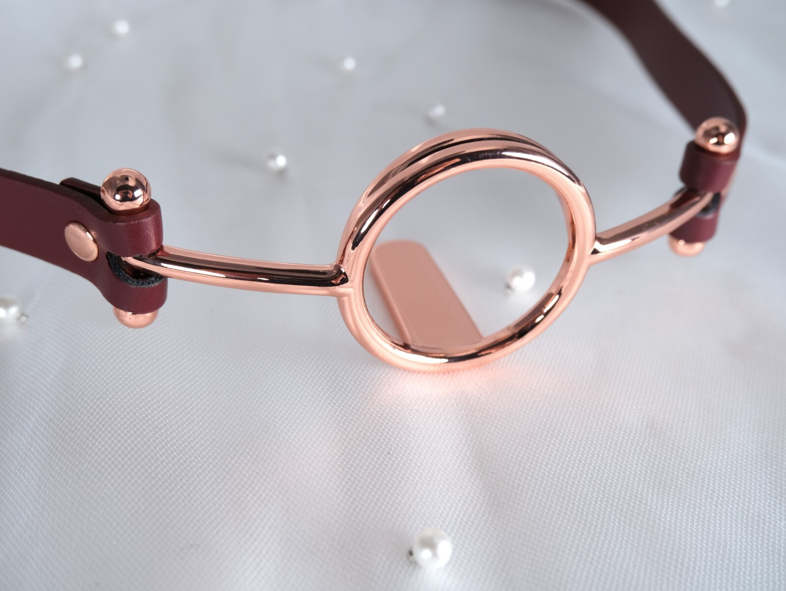 Rose Gold Flirting Tongue depressor Gag Deep Throat Gag Bondage Mouth ...