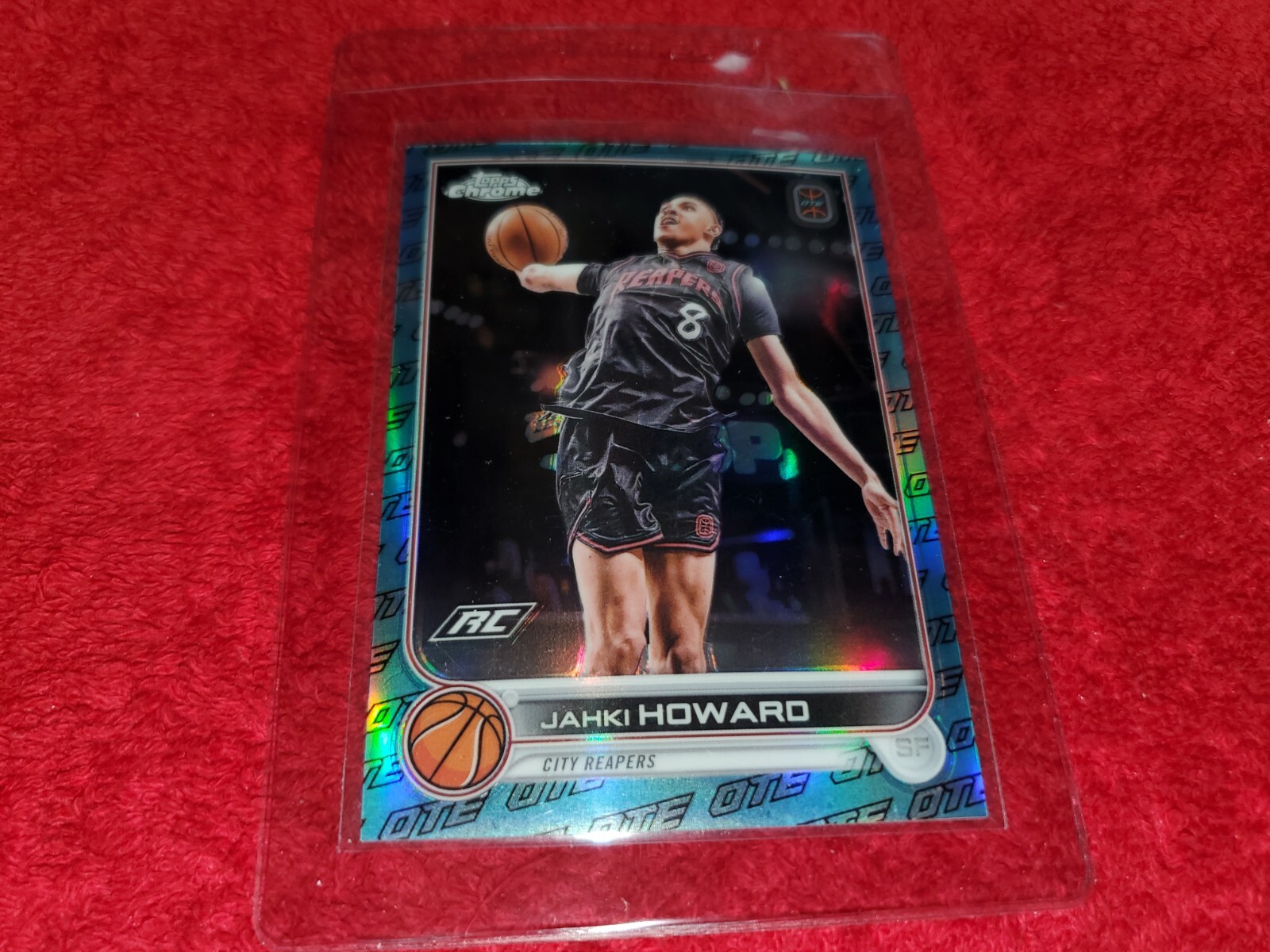 2023 TOPPS CHROME OVERTIME CARD OF #17 JAHKI HOWARD RC AQUA OTE 1:18 ...