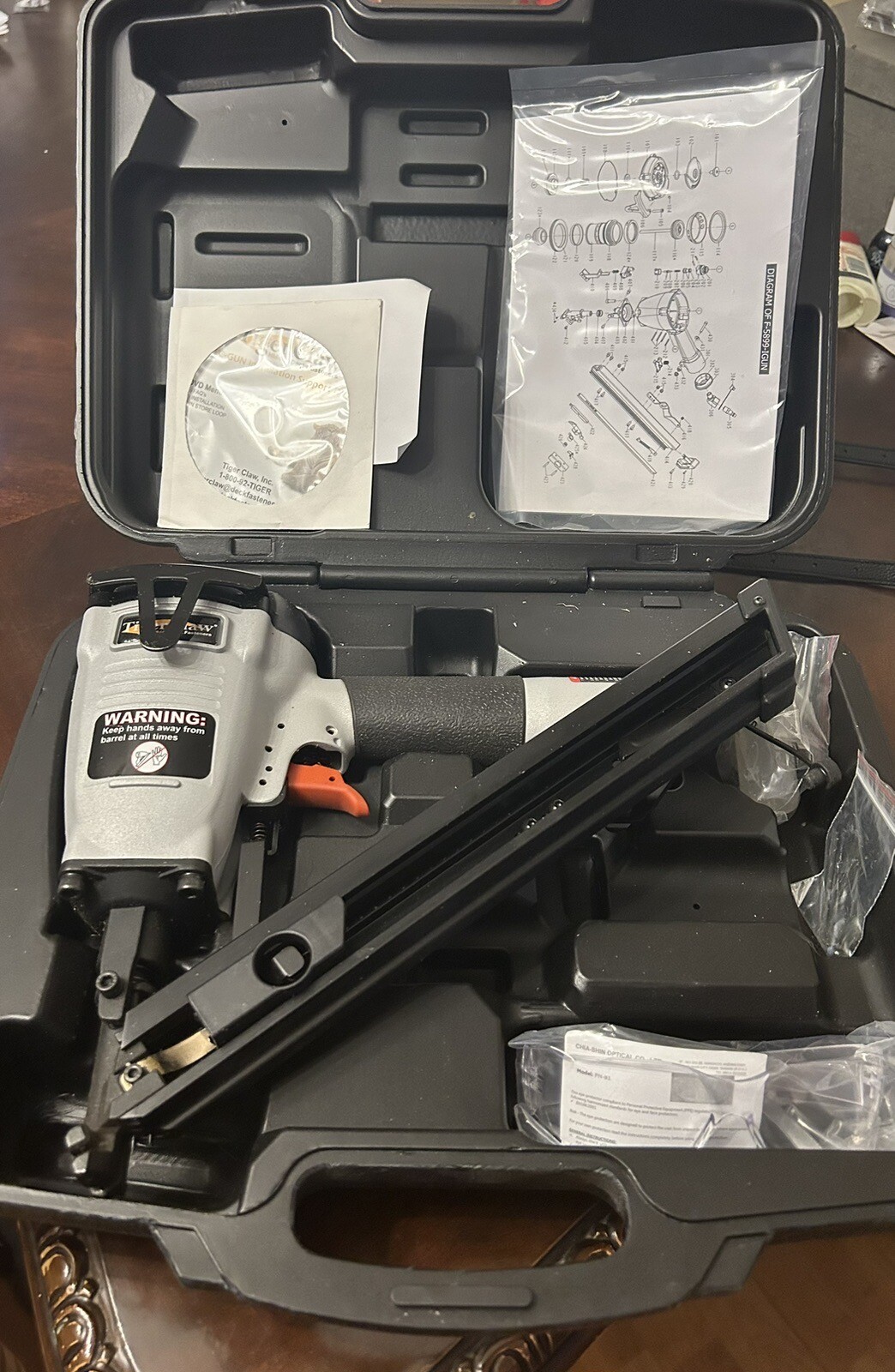 Tiger Claw Hidden Deck Fasteners Installation Gun with Case and Tools ...