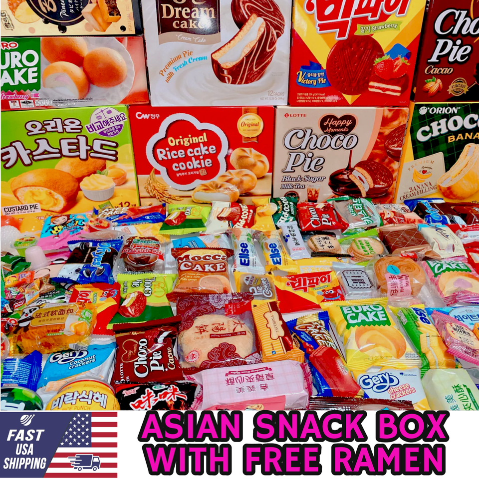 Free Ramen Asian Variety Snack Box With Drinks Option, Japanese, Korean ...