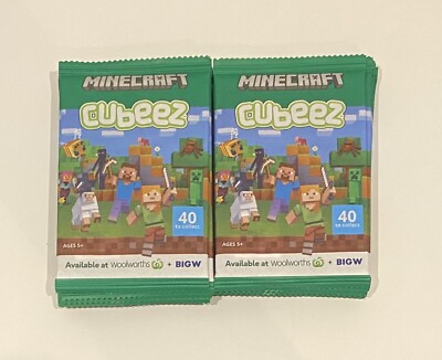 Woolworths Minecraft Cubeez 62 Packs Unopened Bundle Free Postage | eBay