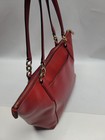 Coach Ava Crossgrain Leather Top Zip Tote Bag Red F31970 Shoulder ...