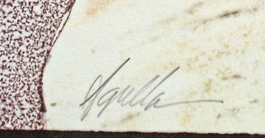 Len Agrella "Plume Chief II" Hand Signed Original Monoprint Artwork ...